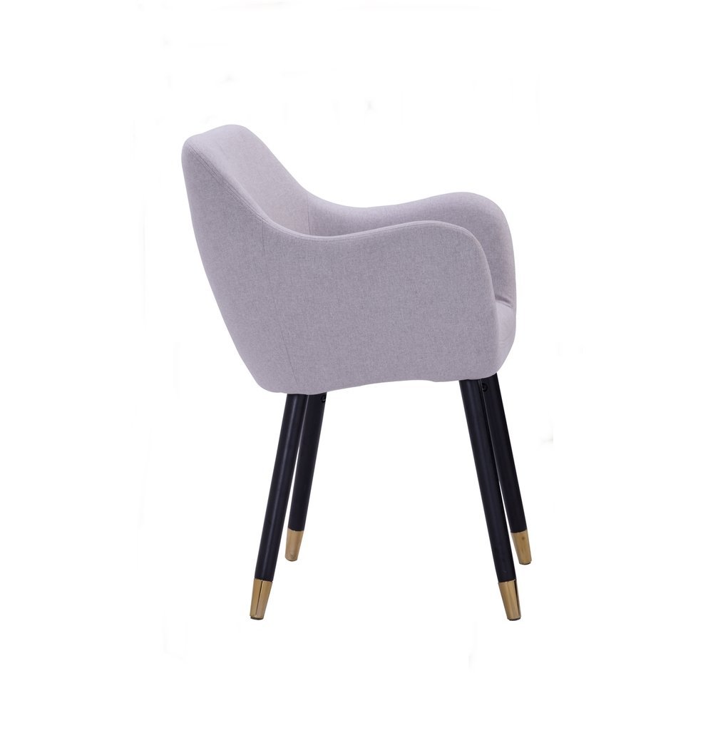 Gray Upholstered Dining Chair - Ailin Armchair Grey Goose