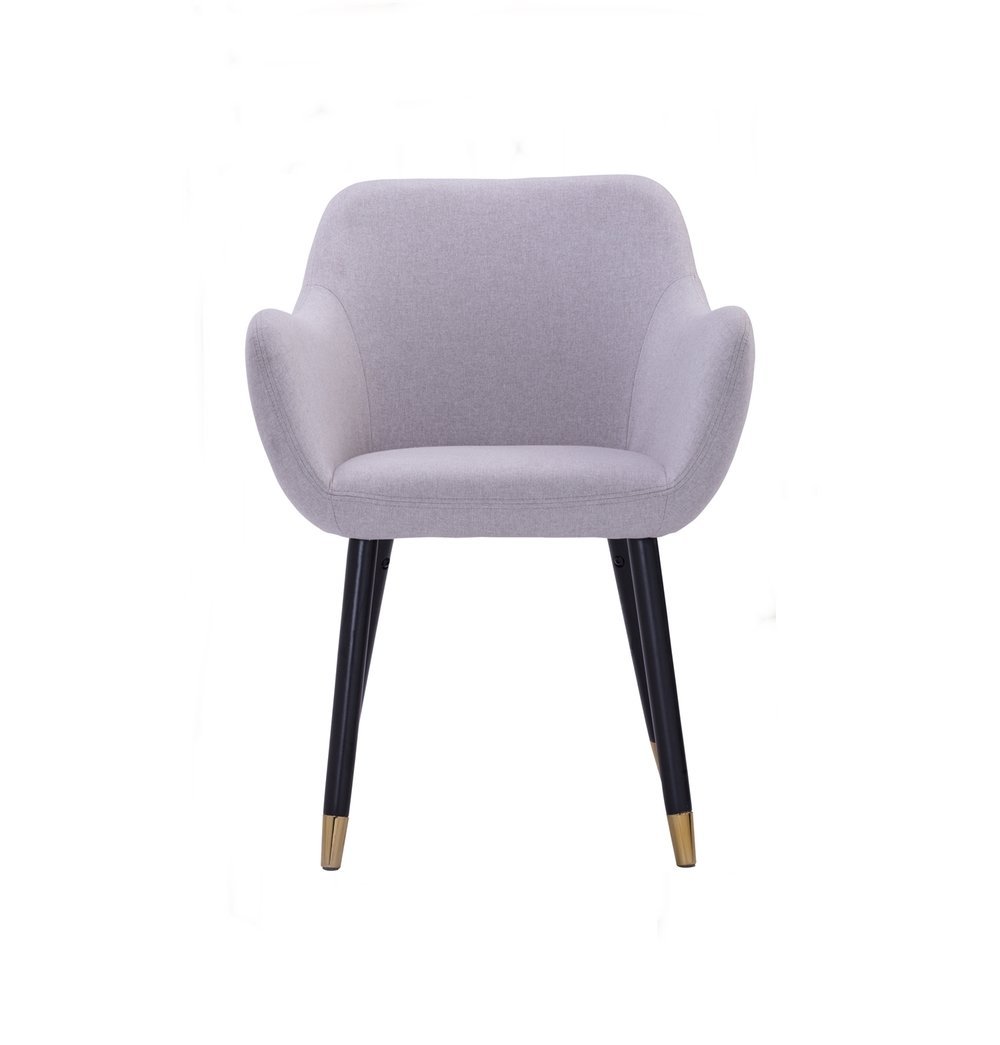 Gray Upholstered Dining Chair - Ailin Armchair Grey Goose